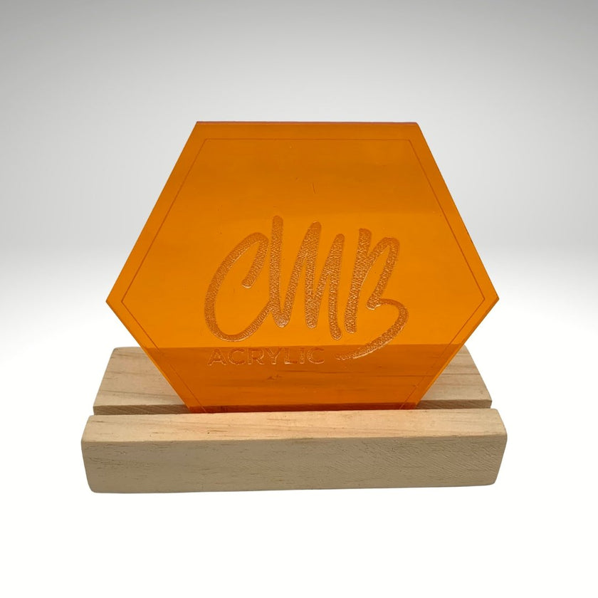 1/8" Transparent Amber Cast Acrylic Sheets – Lasered By The Creek
