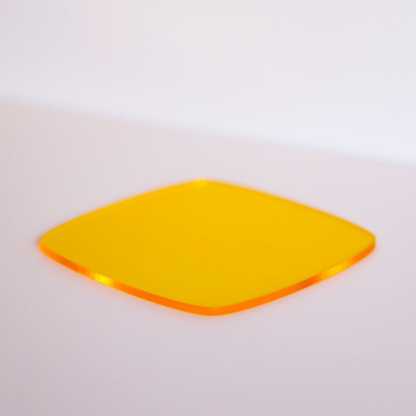 1/8" Transparent Yellow Cast Acrylic Sheets | 2208 Transparent ...